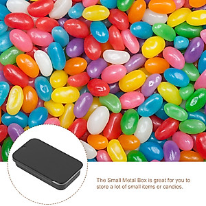 MAGICLULU 12pcs Rectangular Metal Tins Small Iron Boxes with Lids Mini Metal Boxes Containers Storage Case for Candies Jewelry Storage (Black)