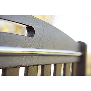 Trex Outdoor Furniture TXB48CB 48-Inch Yacht Club Bench, Charcoal Black