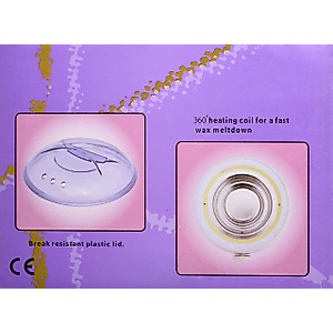 PRO-WAX 100 Hot Wax Heater/Warmer Salon Spa Beauty Equipment for Hard Strip Waxing 400ML, White