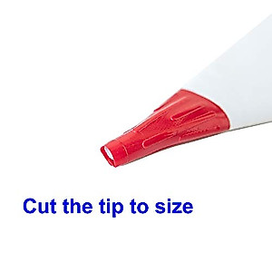 Tile Grout Masonry Mortar Bag with Molded in Tip Tear Puncture Resistant Heavy Duty Vinyl Piping Cement Bag 13 x 24