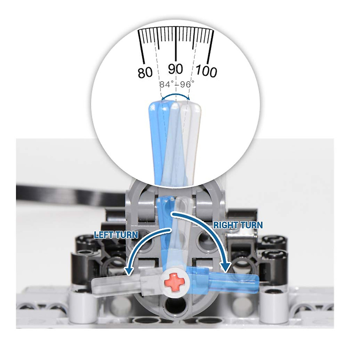 Servo Motor Compatible for Lego 88004 Steering Motor Function Power Function Accessories