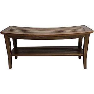 AlaTeak Teak Indoor Outdoor Patio Garden Yard Bath Shower Spa Waterproof Stool Bench