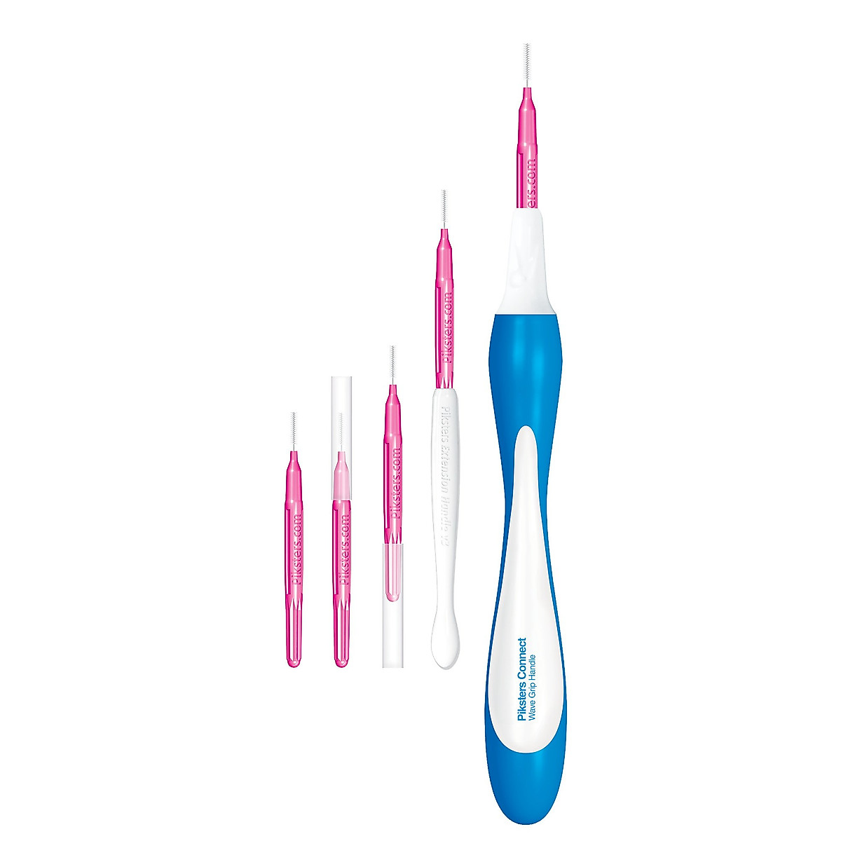 Piksters Interdental Brushes, 40 pk, Size 00, Interdental Tooth Brush for Extremely Tight Gaps, Gum Soft Bristles for Plaque Removal, Safe for Braces