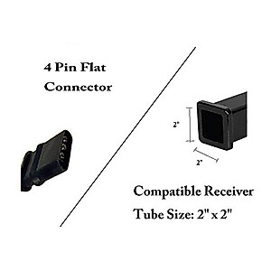 Black11 Designs Hitch Cover Art – Pink Butterfly - Custom Designed Trailer Receiver LED Brake Light for 2 x 2 inch Tow Hitch Car Truck Accessories