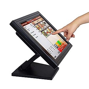 XIANXUS USB VGA Touch Screen LED Monitor POS Stand Restaurant Pub Karaok Retail 15 inch