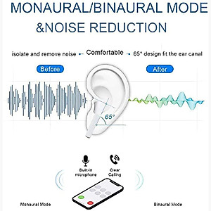 DHARUN Wireless Earbuds, Bluetooth 5.3 Earbuds with 20H Playtime, Wireless Earbuds with Microphone IPX7 Waterproof Stereo Sound True, Bluetooth Headphones for Sport and Working