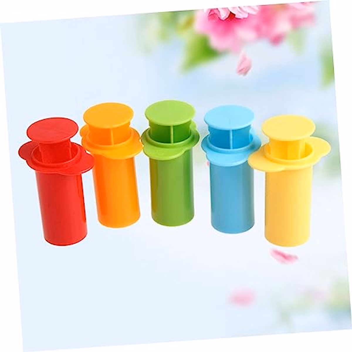 COHEALI Toddler Toys 5pcs Stencils for Kidcraft Playset Wood Wood Puzzle Extruder Machine Dough Tool Kits Clay DIY Assorted Designs Tools Toolkit Mold Model Cake Air Dry Clay