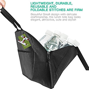 Lunch Bags for Women Men Adult Insulated Lunch Box Small Reusable Lunch Bag Leakproof Cooler Lunch Tote Bag for Work Picnic