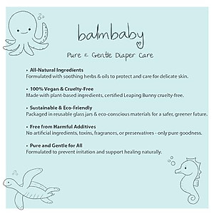 Balm Baby Spray That Bottom - Diaper Rash Cream Spray – No Touch - No Rub - Travel Friendly Skin Aid To Cleanse, Moisturize, Soothe, Prevent and Heal – 4oz All Natural, Vegan, Herbal Diaper Care