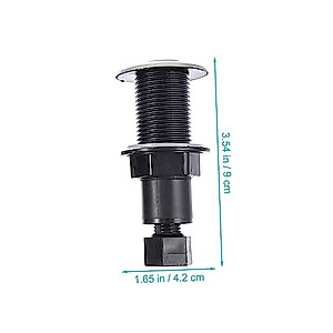 COOLHIYA 5pcs Kitchen Air Switch Disposal Air Trash Disposal Air for Bathtub Garbage Disposal Air Button Practical Bathtub Simple Installation Bathtub Disposal Accessories Plastic Black