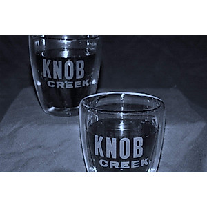 Knob Creek Silver Rimmed Rocks Glasses | Set of 2 Glasses