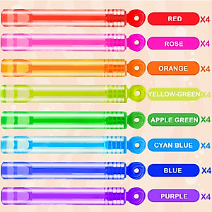 Kids Party Goodie Bag Stocking Stuffer Fillers for Toddlers, 32 Pack Mini Bubble Wand Toys Gifts for Kids, Small Christmas Pinata Birthday Party Favors Supplies, Camping Classroom Prizes Treats