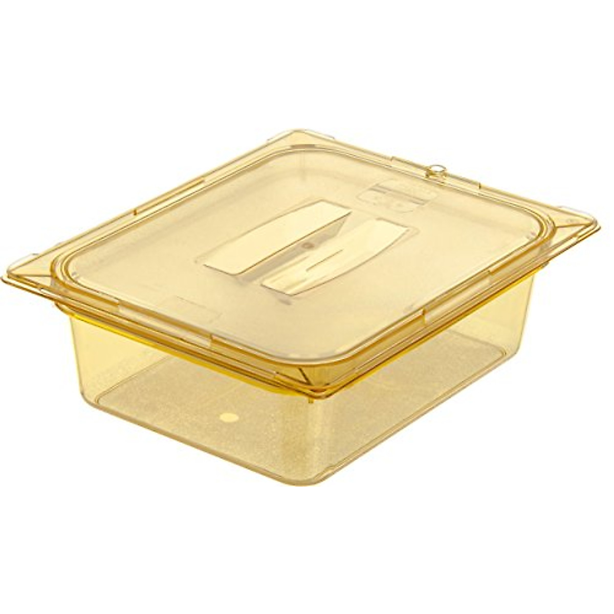 Carlisle FoodService Products 10421B13 StorPlus High Heat Food Pan, 4" Deep, Half Size, Amber