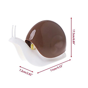 Cute Snail Soap Dispenser for Kitchen Bathroom etc. (120ML) (Brown)