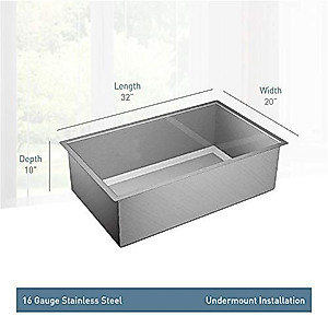 Moen G16100 Sink, Stainless
