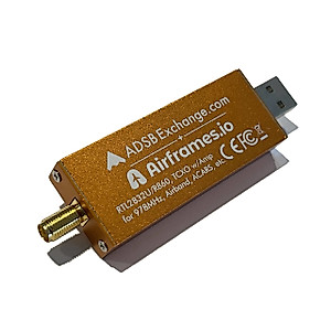 ADSBexchange.com Orange R860 RTL2832U, 0.5 PPM TCXO SDR w/Amp