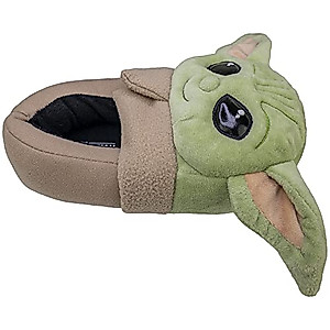 STAR WARS The Mandalorian, Grogu Baby Yoda Boys Slipper Full Body, Kids Size 13/1
