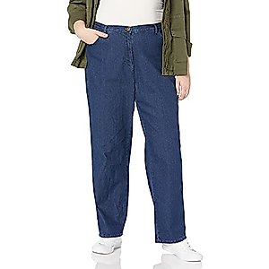 Ruby Rd. womens Plus-size Classic 5-pocket Fly Front Denim Jean Pants, Indigo, 24 US