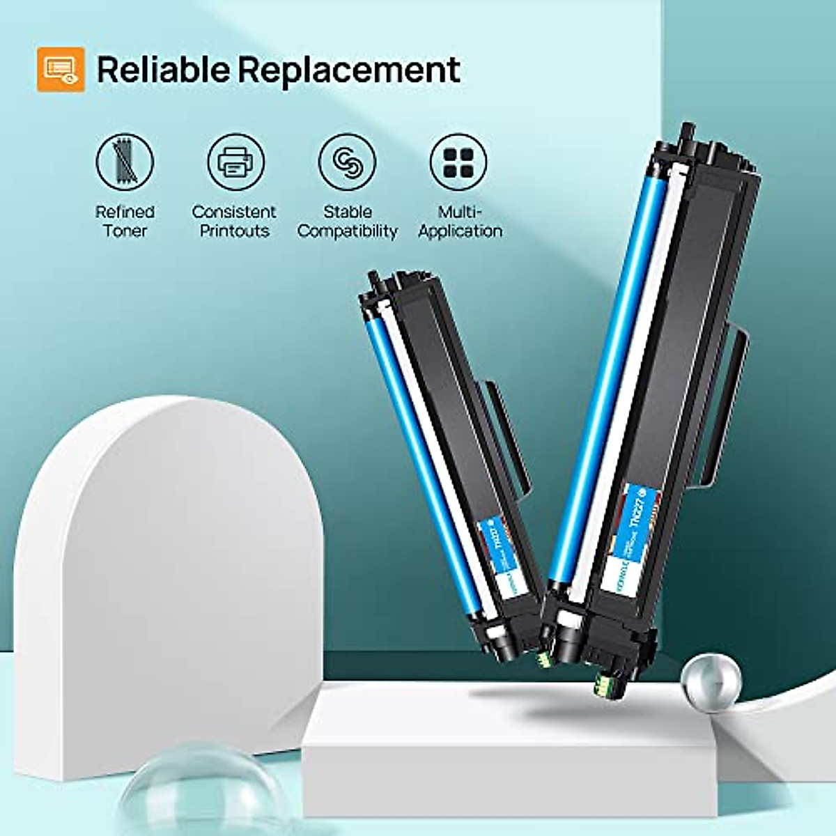 KEENKLE TN227 TN227BK TN-227 Toner Compatible Toner Cartridge Replacement for Brother TN227 TN223 TN223BK for HL-L3270CDW MFC-L3750CDW MFC-L3710CW MFC-L3770CDW HL-L3210CW HL-L3290CDW（4 Pack）