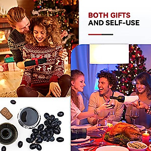 EUHOMY Electric Wine Opener with USB Charging,Reusable Stainless Steel Cordless Electric Wine Bottle Opener SET with 2-in-1 Aerator &Pourer, Foil Cutter, Vacuum Preservation Stoppers