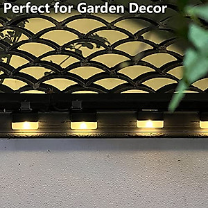 GOODFOEVER Solar Deck Lights 16 Pack Fence Post Lights Waterproof LED Solar Lights for Stairs, Fence, Deck, Garden, Patio Yard, Porch and Step