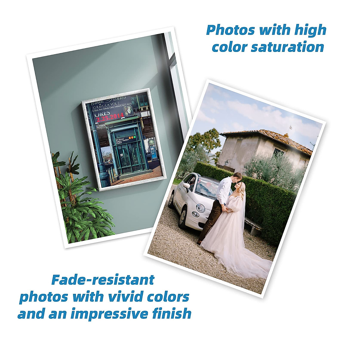 Uinkit 200 Sheets Double Sided Photo Paper Glossy 8.5x11 54lbs Inkjet for Dye Ink 200Gsm Value Bulk Pack Picture 8.5 x 11 9.5Mil for Inkjet Printing Printer