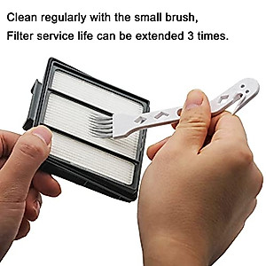 Lemige 10 Pack Replacement Filter Side Brush for Shark ION Robot Vacuum R85 RV850 S86 S87 S88 R71 R72 R75 RV761 RV771 RV871 AV751 AV752 AV753