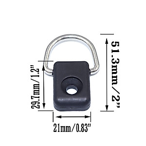 FGen 16pcs D-Type Buckles Backrest Buckles Special Buttons For Kayak Kayak Accessories