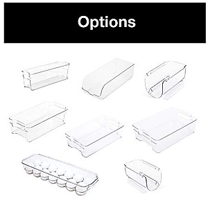 Smart Design Stackable Egg Holder for Refrigerator – Set of 4, Holds 32 Eggs Total, 15 x 4 in. – Egg Holder with Handle and Lid for Easy Fridge Organization and Storage – Made with BPA-Free Plastic