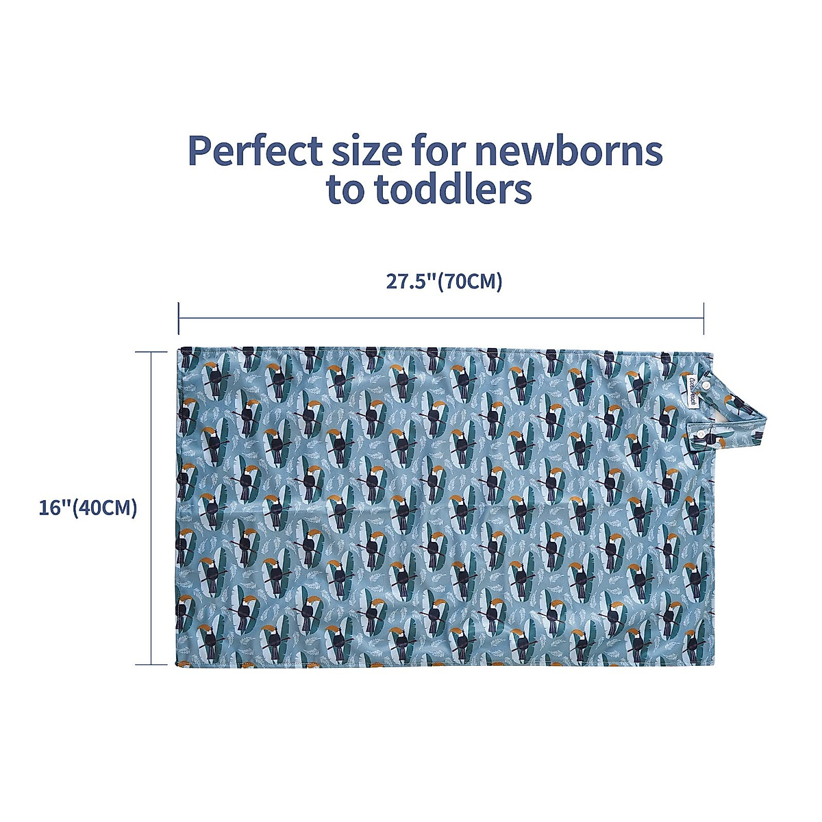 Baby Diaper Changing Pad Wipeable Portable Changing Pad, Foldable Travel Changing Mat for Baby, Newborns Toddlers Shower Gifts 2Pack（Star, 16"x27.6")