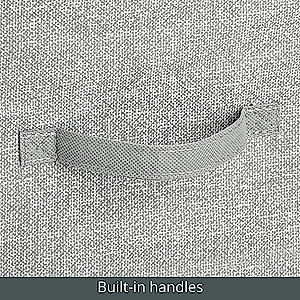 mDesign 21.65" High Steel Frame/Wood Top Storage Dresser Furniture with 5 Fabric Drawers, Wide Bureau Organizer for Baby, Kid, and Teen Bedroom, Nursery, Playroom, Dorm - Lido Collection, Gray