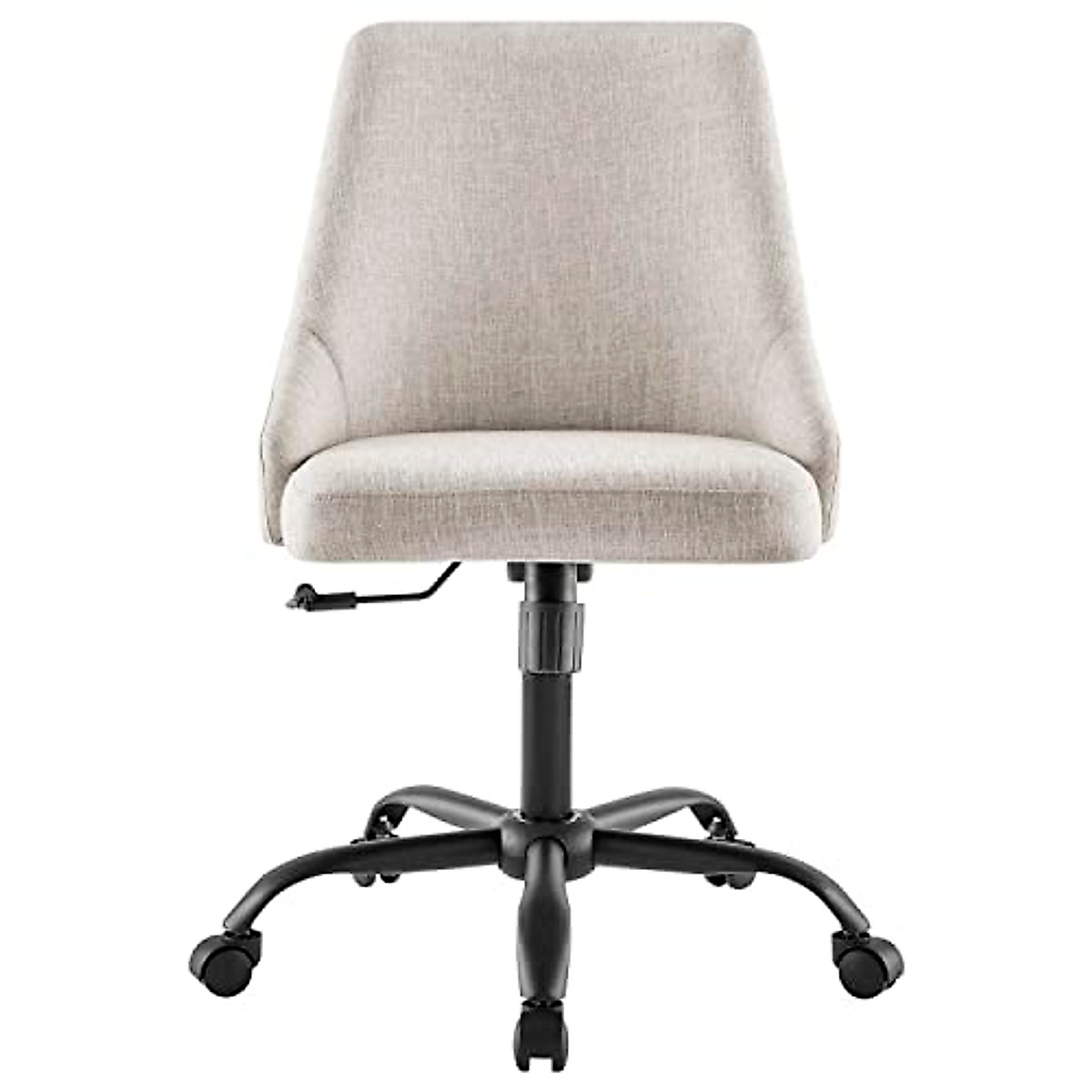 Modway Designate Swivel Upholstered Office Chair, Black Beige