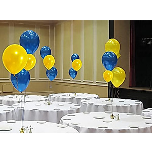Graduation Party Decorations 2023 Blue and Yellow Balloons/Navy Blue Yellow Gold Party Decorations/Navy Blue Yellow Birthday Decorations 20pcs for Navy Blue Yellow Graduation Party Supplies 2023