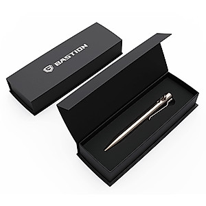 BASTION® Luxury Bolt Action Pen, Durable Professional Ballpoint Pen with Fine Tip, EDC Pen Ink Refillable Pen - 100% Titanium