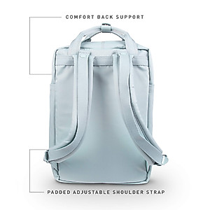 Doughnut Macaroon Nature Pale Series 16L Travel School Ladies College Girls Lightweight Commuter Casual Daypacks Bag Backpack (Raindrop)