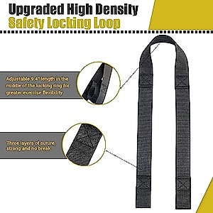 Home Resistance Training Kit, Resistance Trainer Fitness Straps for Full-Body Workout, Bodyweight Resistance Bands with Handles, Door Anchor, Workout Guide for Home Gym (Resistance) (Black, Yellow)
