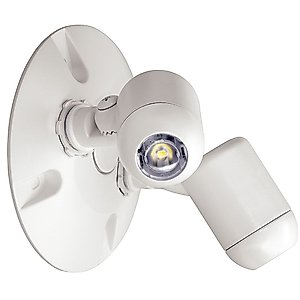 HUBBELL LIGHTING EVODW Dual-Lite Led Outdoor Emergency Remote Lighting, Double Head, White