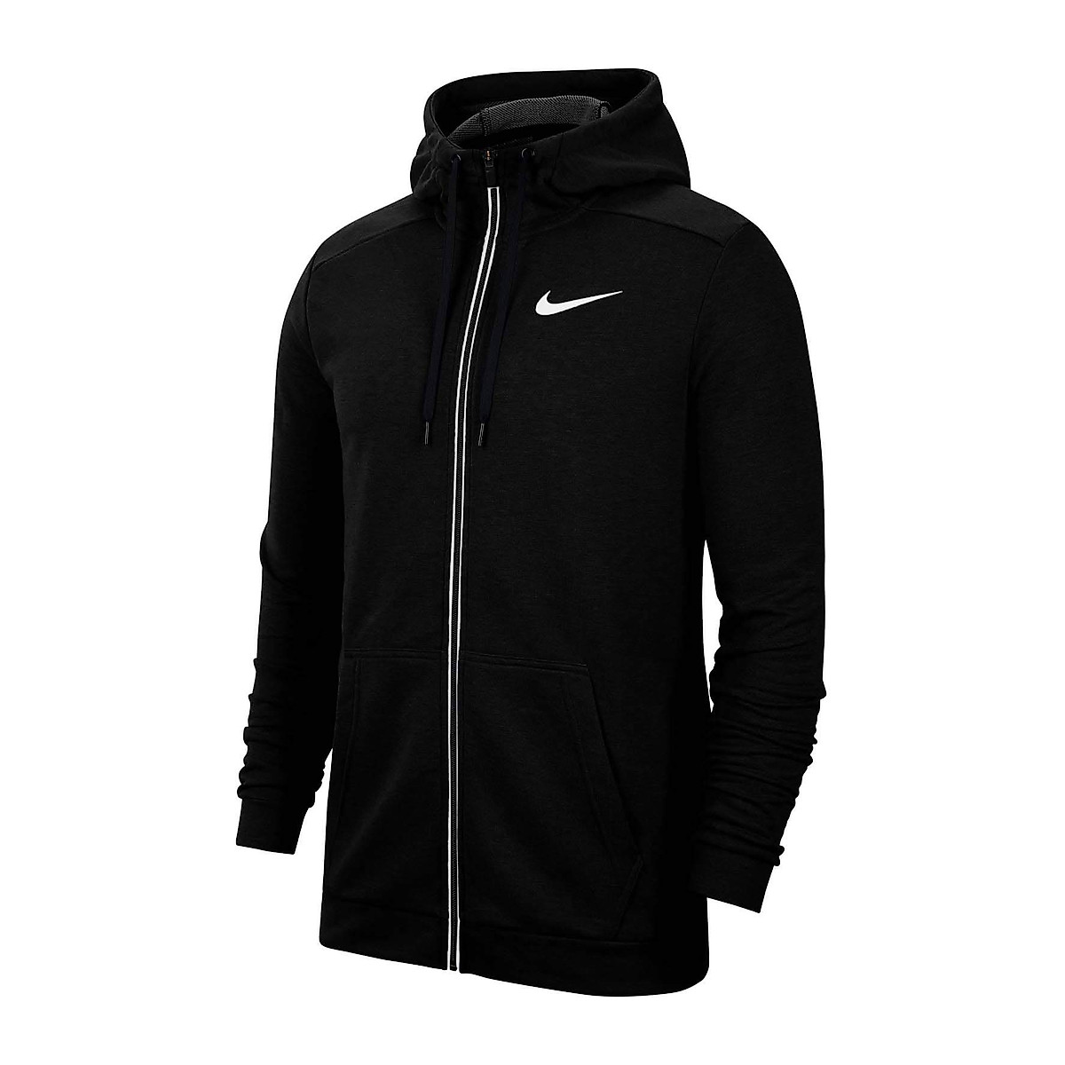 Nike Dry Hoodie Full Zip Fleece Black/White MD