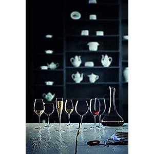 Luigi Bormioli Vinoteque 20 oz Ricco Red Wine Glasses, 6 Count (Pack of 1), Clear