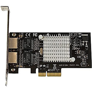 StarTech.com 2 Port PCIe Network Card - RJ45 Port - Intel i350 Chipset - Ethernet Server/Desktop Network Card - Dual Gigabit NIC Card (ST2000SPEXI)
