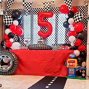 148 Pieces Race Car Balloons Arch Garland Kit,Racing Car Theme Birthday Party Decorations Cars Balloon Arch Kit 5 10 18 Inch