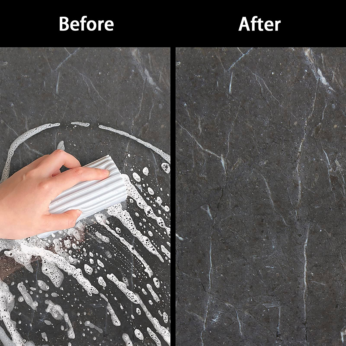 Damp Clean Duster Sponge, Sponge Cleaning Brush, PVA Sponge, Duster for Cleaning Blinds, Glass, Baseboards,Vents, Railings, Mirrors, Window Track Grooves and Faucets