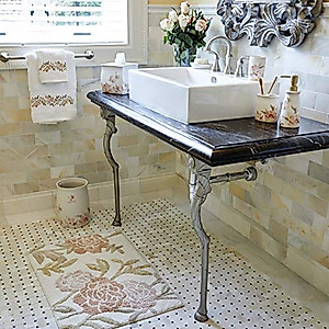 SKL HOME by Saturday Knight Ltd. - U1108010830203 Misty Floral 2-Piece Hand Towel Set, White