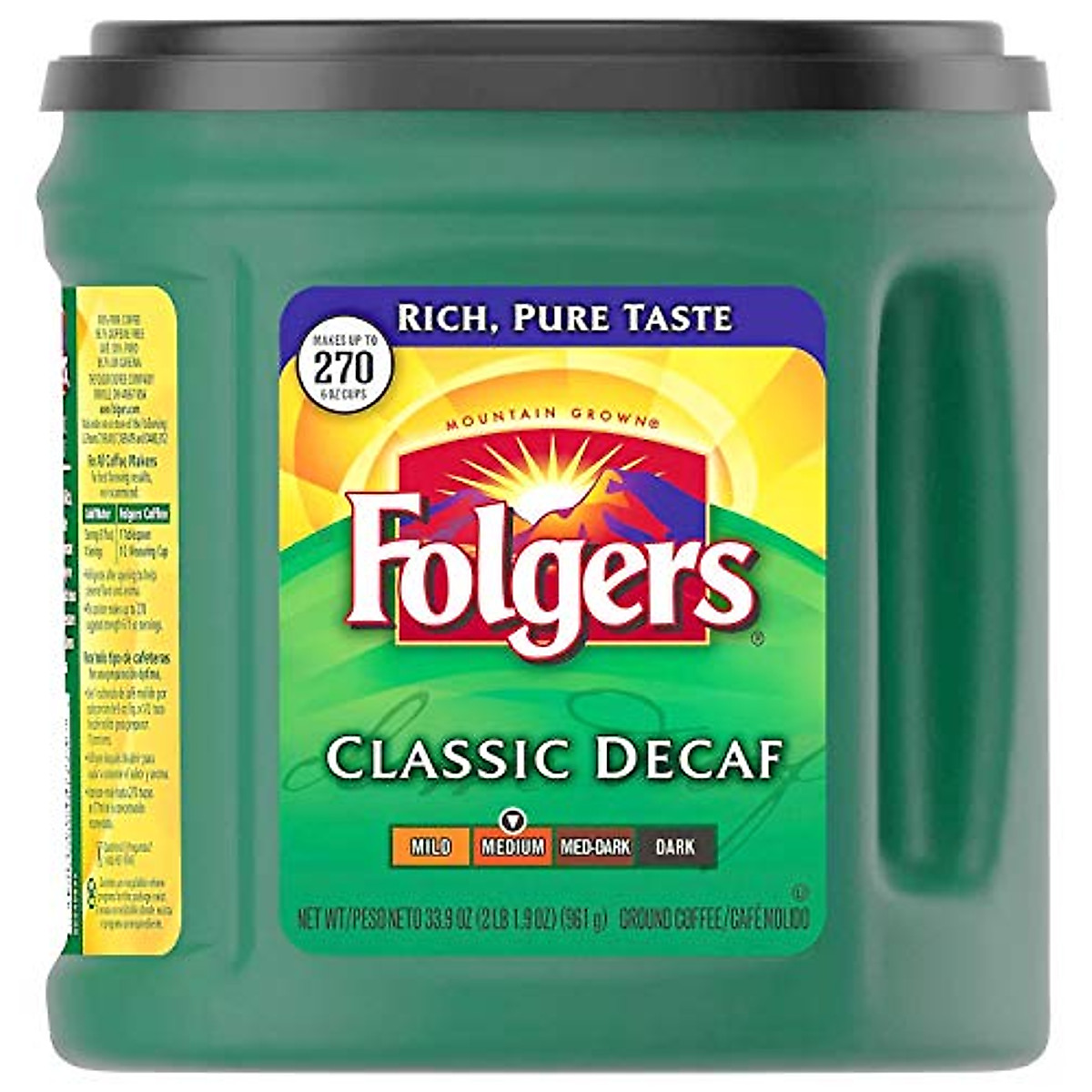 * Coffee, Decaffeinated, Ground, 33.9 oz