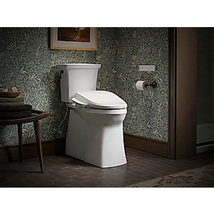 KOHLER 28229-0 K-28229-0 PureWash E725 Elongated Bidet Toilet Seat with Remote Control, White
