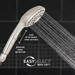 Waterpik 7-Mode PowerPulse Massage Hand Held Brushed Nickel Shower Head with EasySelect. VOT-669E?