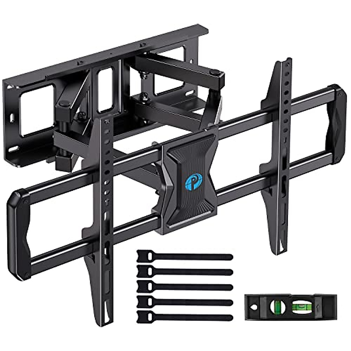 Pipishell Full-Motion TV Wall Mount for Most 37–75 Inch TVs up to 100 lbs, Wall Mount TV Bracket with Dual Articulating Arms, Extension, Swivel, Tilt, Fits 16" Wood Studs, 600 x 400mm Max VESA, PILF8