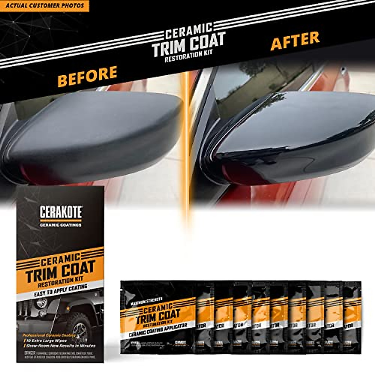 CERAKOTE® Ceramic Trim Coat Kit - Quick Plastic Trim Restorer - Guaranteed Restoration to Last Over 200 Washes – A Ceramic Coating, Not a Dressing