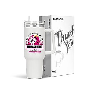 DLOCCOLD Gifts for Mom - Birthday, Christmas, Mother's Day Dinosaur 40oz Tumbler