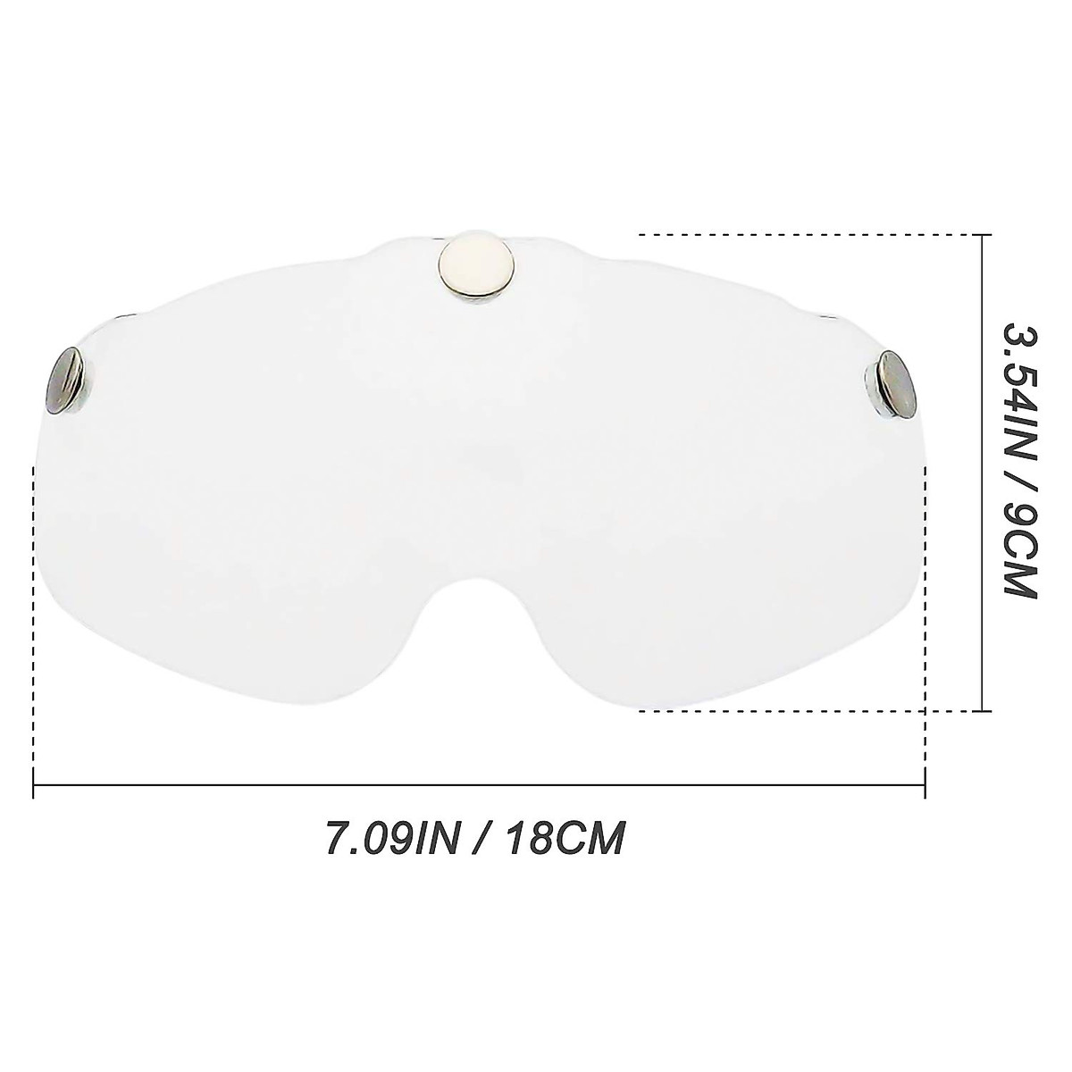 Bike Helmet Goggles Visor Shield, Removable/Detachable Magnetic Visor Goggles Shield Only for Cycling Helmet in Model Bc-069